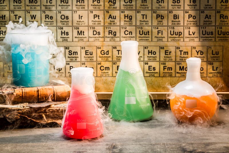 Old Chemical Lab during the Experiment Stock Photo - Image of organic ...
