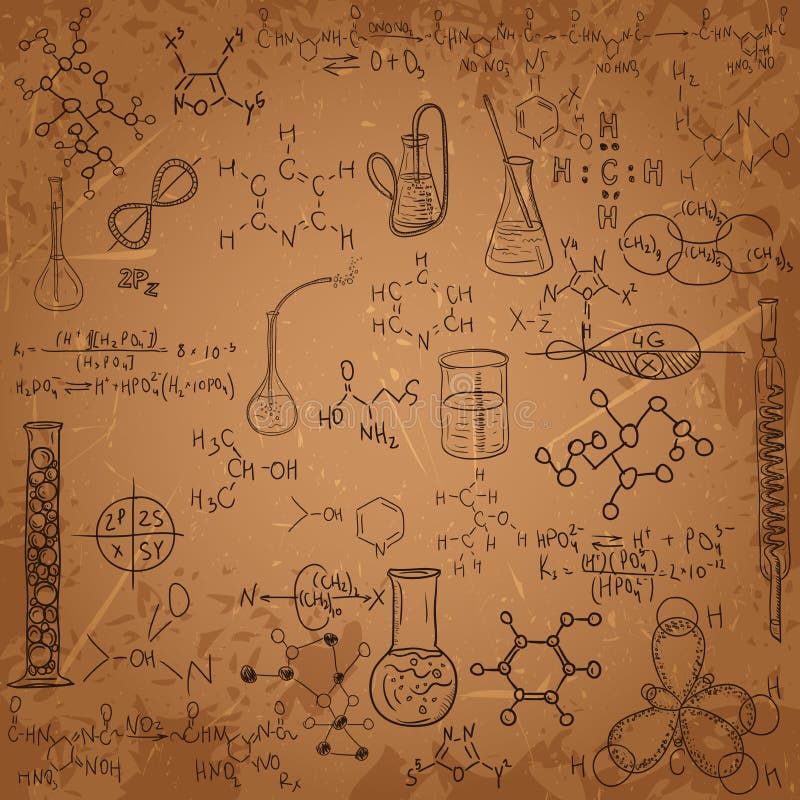 Old Chemistry Laboratory Background Stock Illustration - Illustration ...