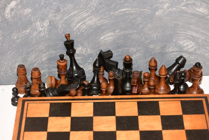 Old chess board stock photo. Image of recreation, strategy - 200743766