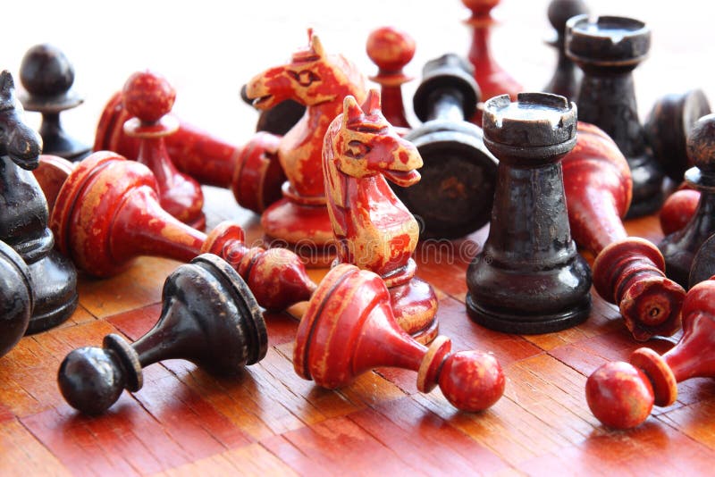 Old chess stock image. Image of battle, figure, arrangement - 41511223