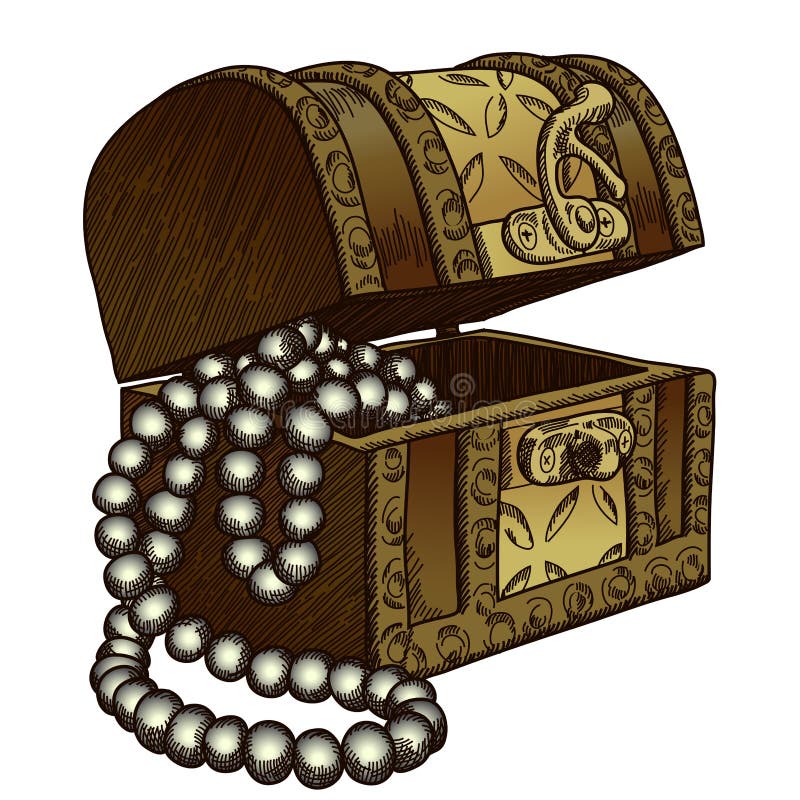 Old chest stock vector. Illustration of snap, forged - 23429131