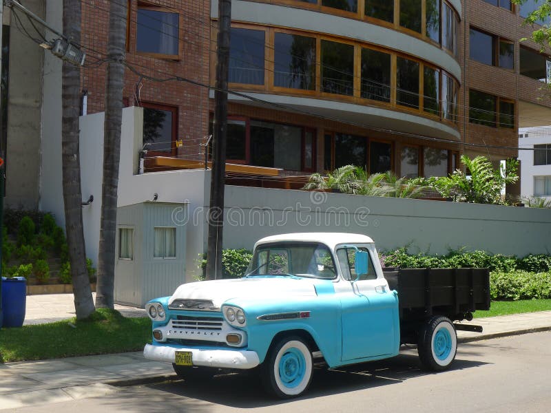 Old Chevrolet Apache Pickup Editorial Stock Image - Image of land ...