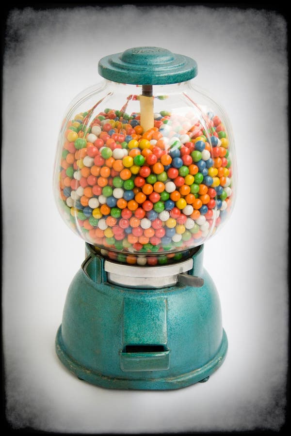 Gumball Machine from an Old Store in 1950 Stock Image - Image of ...