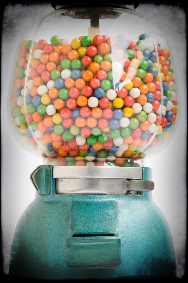 Gumball Machine From An Old Store In 1950 Stock Photo - Image of loads ...