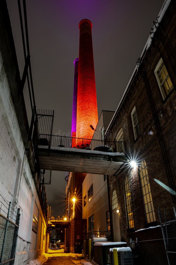 Old Chimneys at Night stock photo. Image of chimney - 193415152