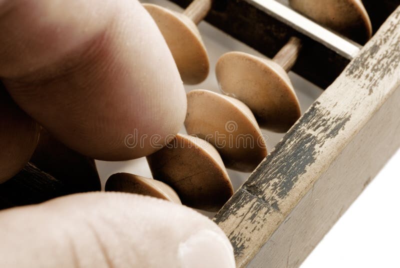 Old chinese abacus stock image. Image of calculate, calculating - 9878123