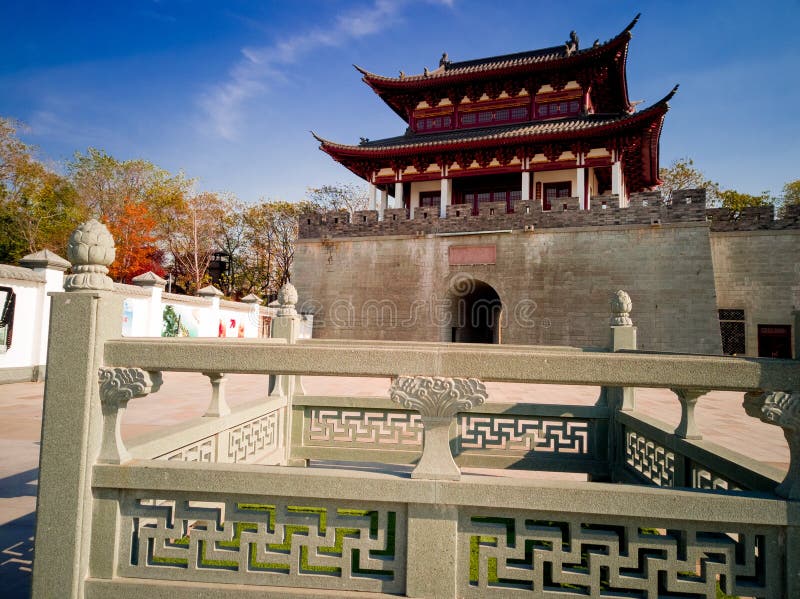 A Chinese Building at Main Square in Taipei, Taiwan Editorial ...