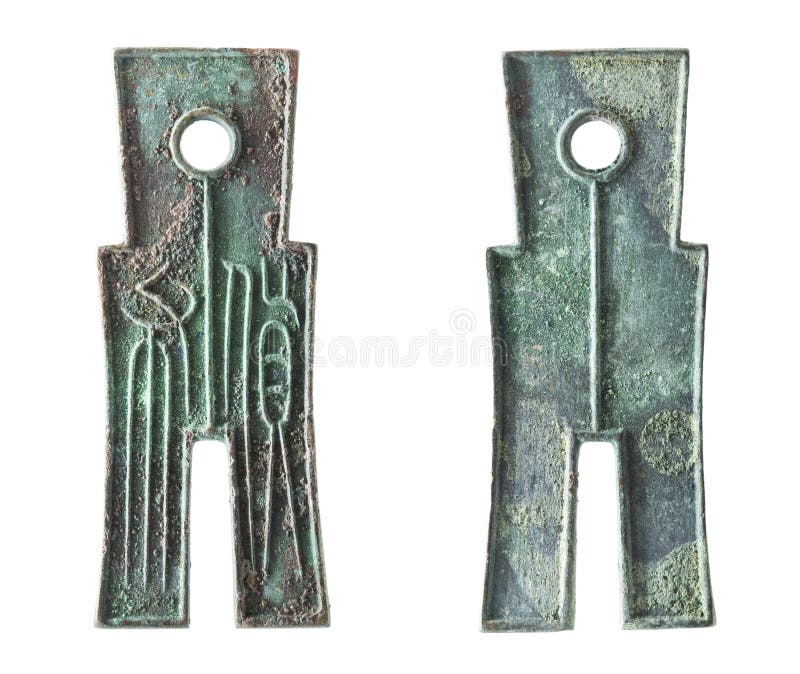 Old Chinese Coin of the Han Dynasty Stock Photo - Image of isolated ...