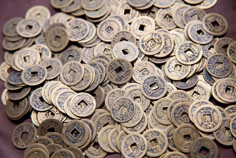 Old chinese coins stock image. Image of chinese, empire - 15154921