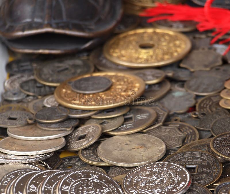 Old Chinese Coins stock image. Image of symbol, writing - 35958579