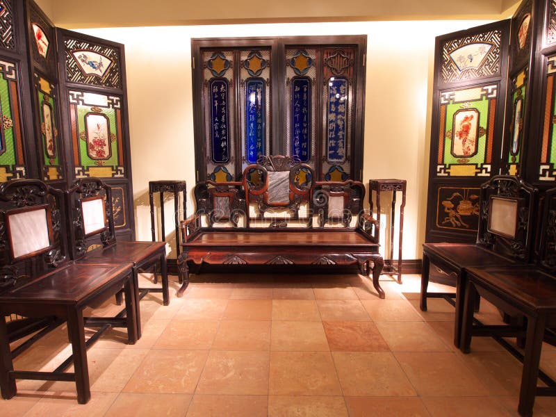 Old chinese living room editorial image. Image of museum - 20671170