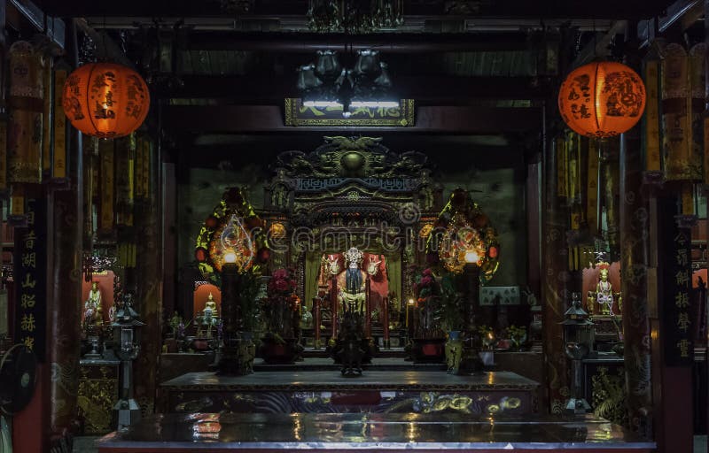 Chinese Shrine inside stock photo. Image of religion - 32636346