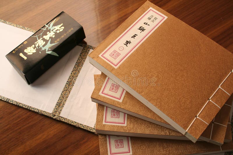 Old Chinese style book stock image. Image of episteme - 5858413