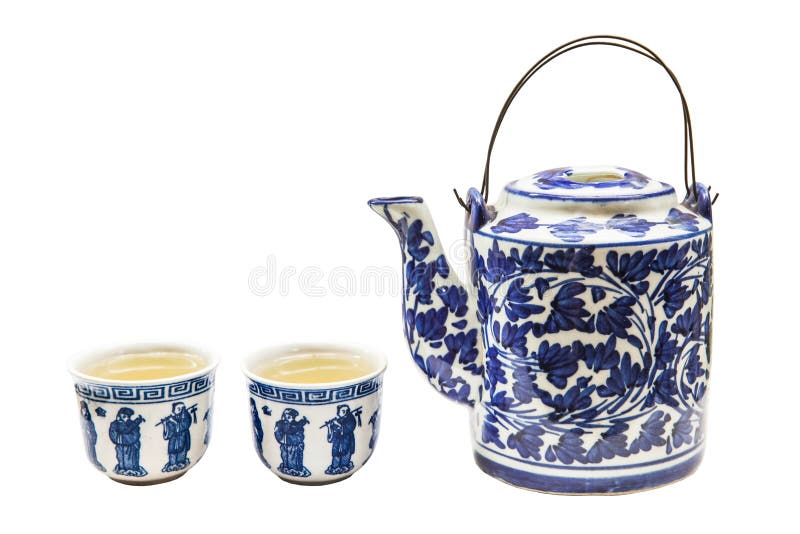 Old chinese teapot set stock photo. Image of china, healthy - 96797482