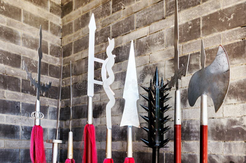 Old Chinese weapon stock image. Image of beijing, evil - 96794113