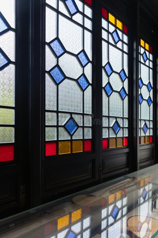 Old Chinese Window Pattern Background Stock Image - Image of closeup ...