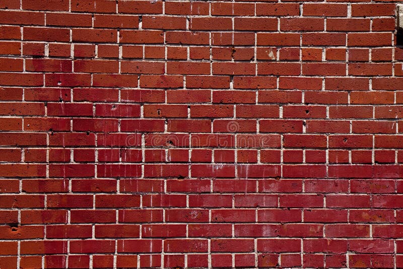 Old Chipped Stained Brick Wall Stock Photo - Image of mortar ...