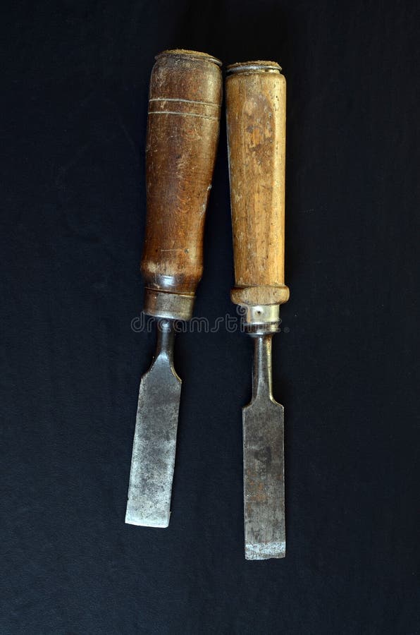 Old chisel on a table stock photo. Image of chisel, improvement - 50727814