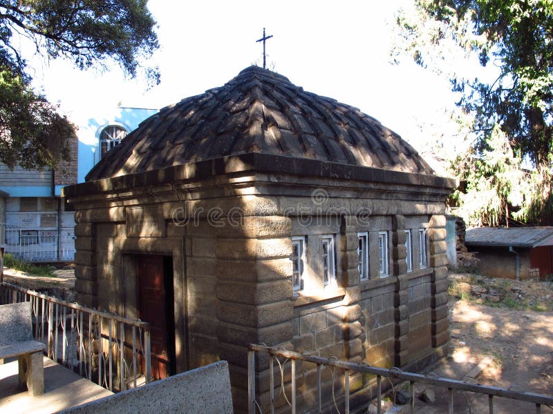 The Old Church in Addis Ababa, Ethiopia Stock Image - Image of christ ...