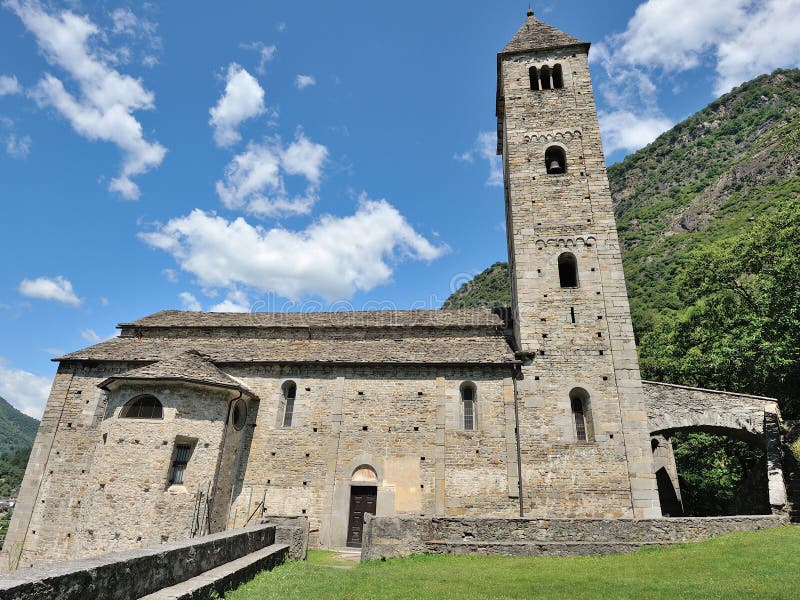 Old church in Biasca stock photo. Image of wall, ticino - 26759886