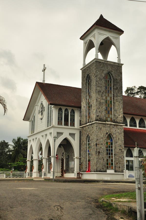 Old Church Building stock photo. Image of tower, borneo - 265012528