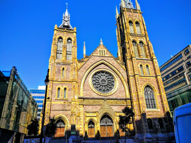 Old Church Cathedral Front Door View Stock Photo - Image of front ...