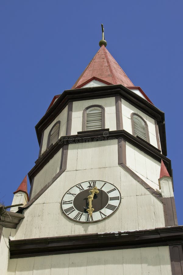 Old church clock tower stock image. Image of architecture - 6708747