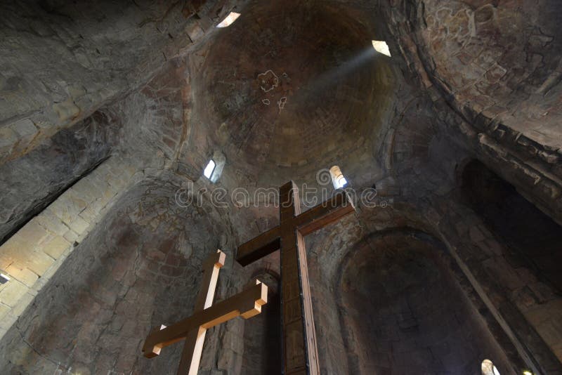 Old Church with Cross Inside Editorial Photo - Image of chapel, hope ...