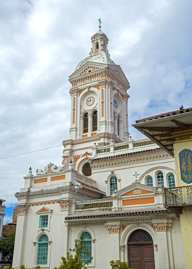 Old church in Cuenca stock image. Image of overcast, traditional - 78583763