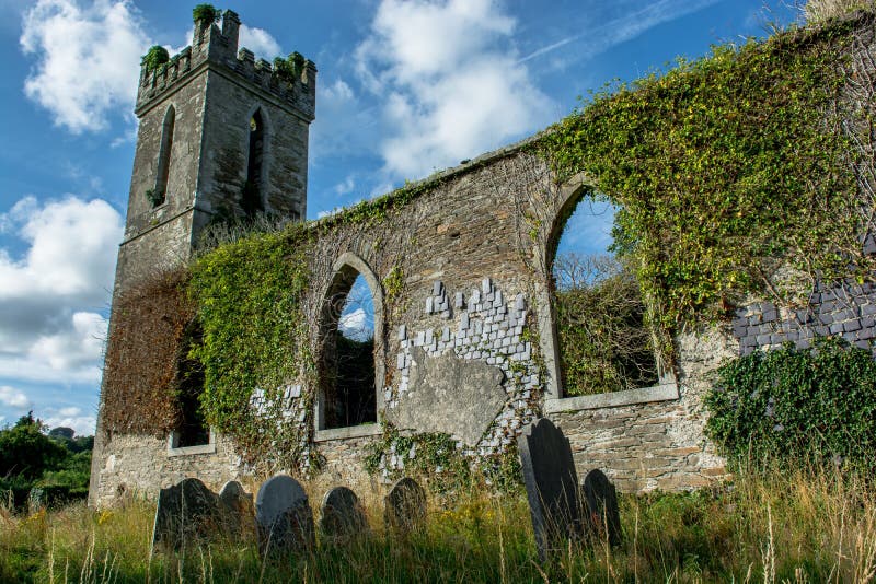 Old Church and Graveyard in Ireland Stock Photo - Image of irish ...