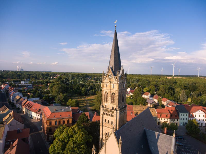 Old Church Lucka Medieval Town Germany Thuringia Stock Photo - Image of ...