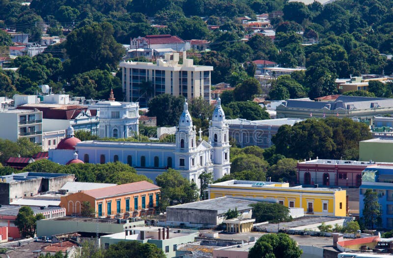 Old church in Ponce stock image. Image of town, overview - 17499839