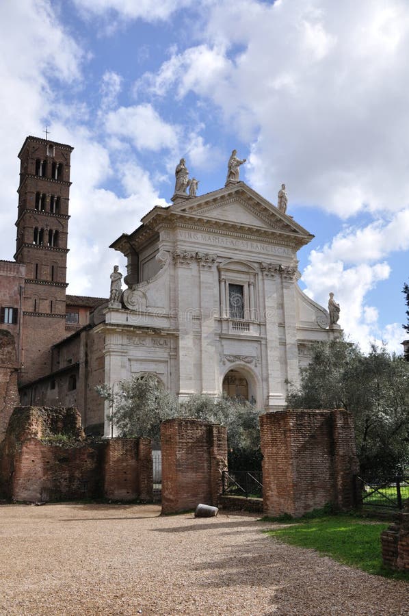 Old Church in Roman Forum stock photo. Image of saturn - 22705626