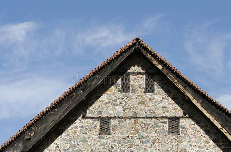 Old church roof stock photo. Image of stones, symmetry - 7081084