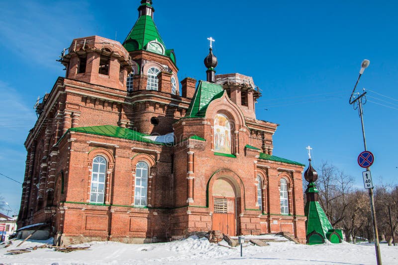 Old church in a sunny day editorial image. Image of dome - 86624050