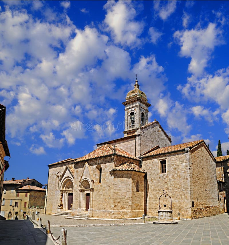 Old Church in Tuscany stock photo. Image of palazzo, village - 18192082