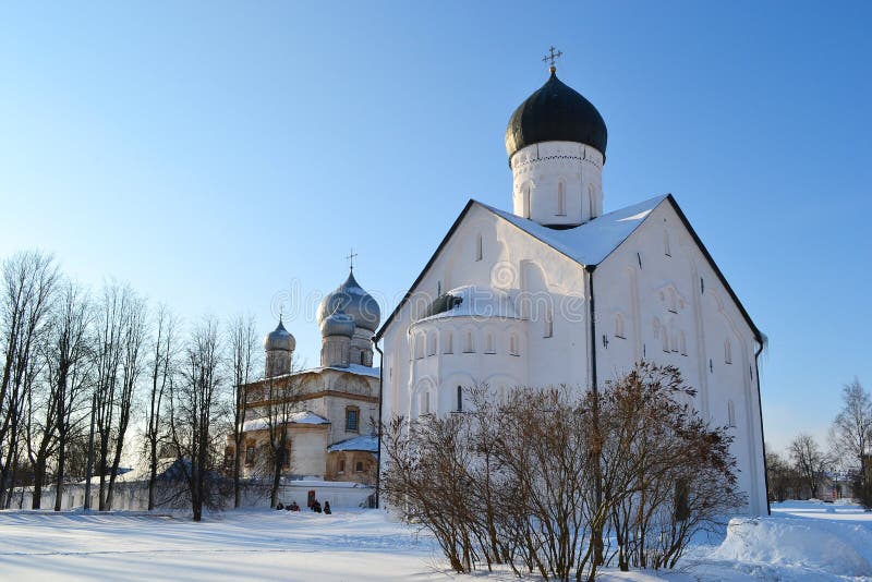 Old Church in Veliky Novgorod Stock Photo - Image of cross, cloud: 21392866
