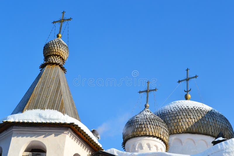Old Church in Veliky Novgorod. Stock Photo - Image of religion ...