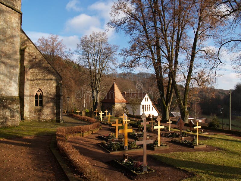 Old Churchyard stock photo. Image of cemetery, light, trees - 462548