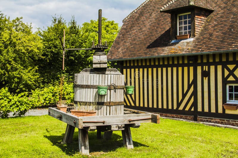 Cider Press in Action stock photo. Image of living, press - 277212