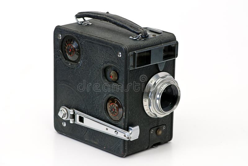 Old cine camera stock photo. Image of lens, retro, equipment - 7444532