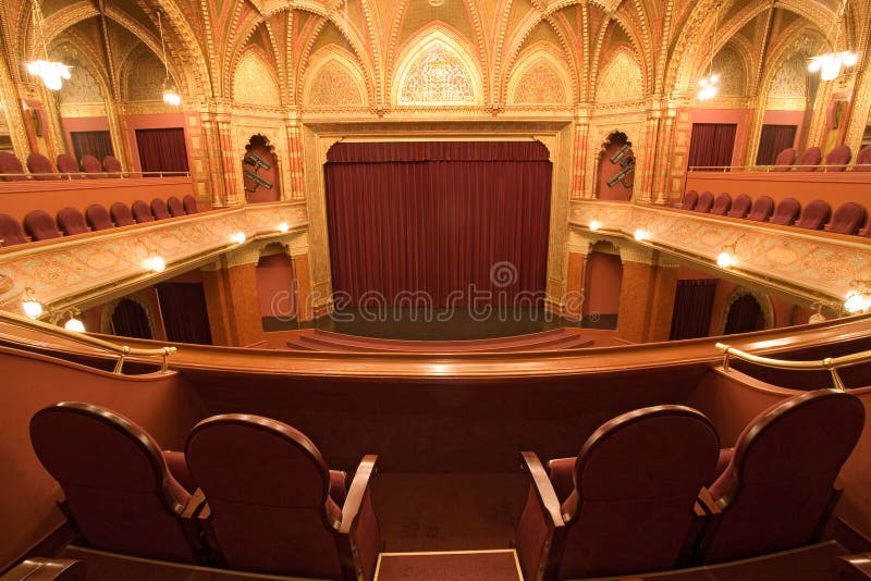 Old cinema interiors stock image. Image of house, film - 3213025