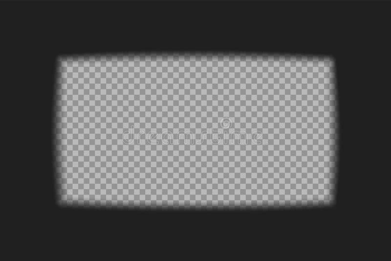 Old Cinematic Frame with Transparent Effect on Background Vector ...