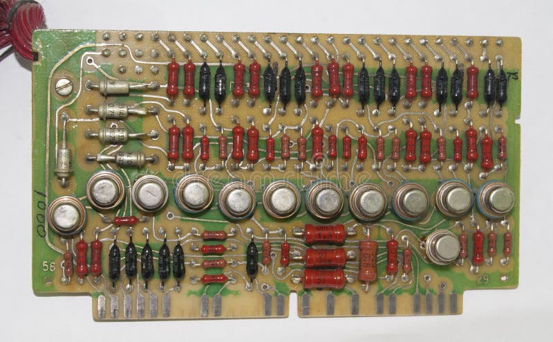 Old circuit board stock image. Image of design, current - 78169569