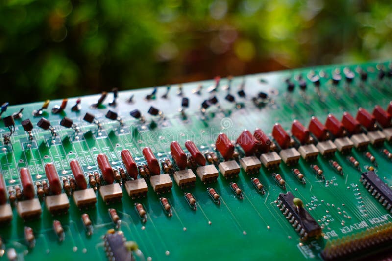 Old circuit boards stock photo. Image of industry, obsolete - 92043496
