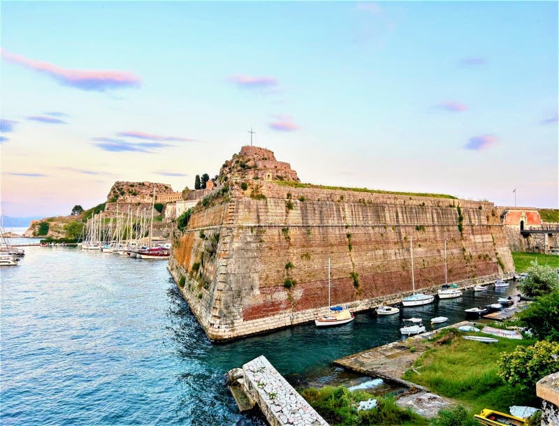 Old Citadel of Corfu, Crete (Greece) Stock Image - Image of corfu ...