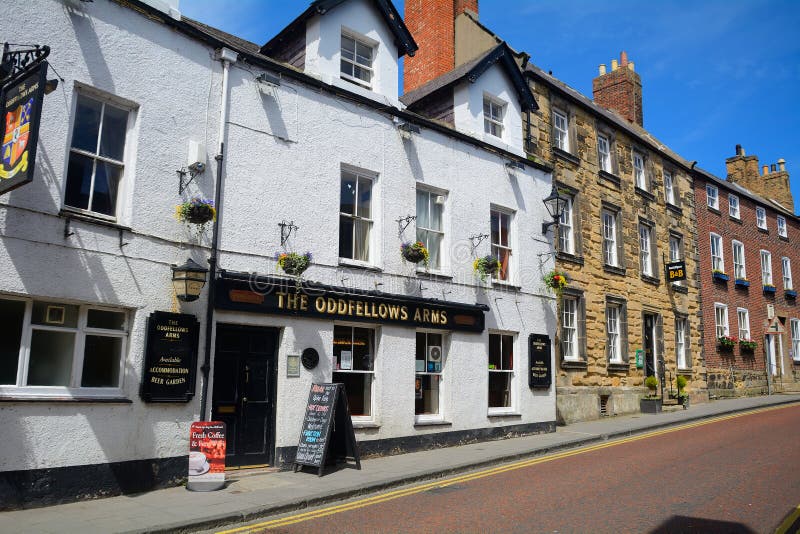 Old city, Alnwick, England editorial stock photo. Image of detail ...