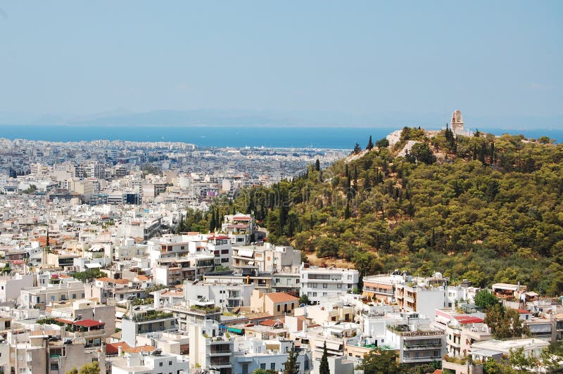The old city of Athens stock photo. Image of skyline - 23962432