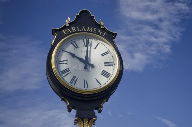 Old city clock stock photo. Image of lunch, hour, building - 29387876