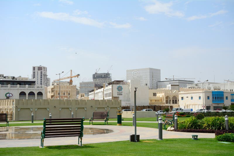 The old city, Doha, Qatar editorial photo. Image of heritage - 70185571